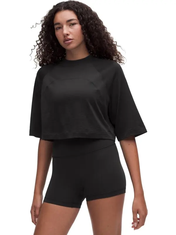 Lululemon Cotton-blend Training Relaxed-fit T-shirt - Black