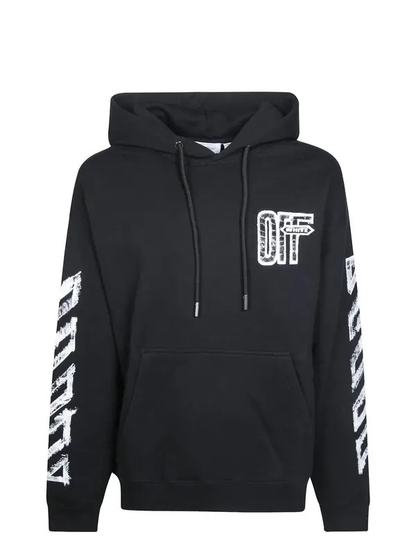 Off-White Motion Arrow Skate Hoodie - Nero