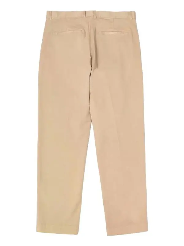 EDMMOND STUDIOS Pleated Twill Trousers - Neutrals