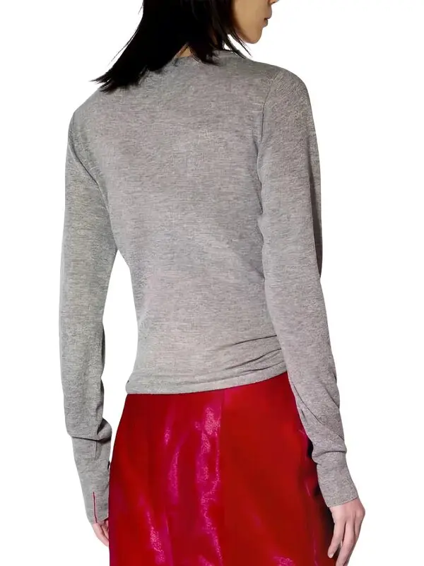 Liviana Conti Zafira Knot-detail Sweater - Grey
