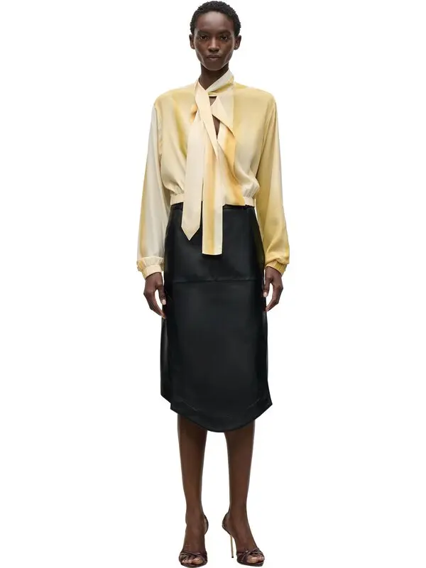 Victoria Beckham Scarf Blouse - Yellow