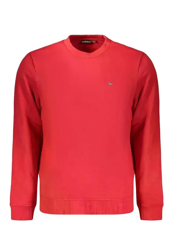 NAPAPIJRI Droz Logo-embroidered Cotton Sweater - Red