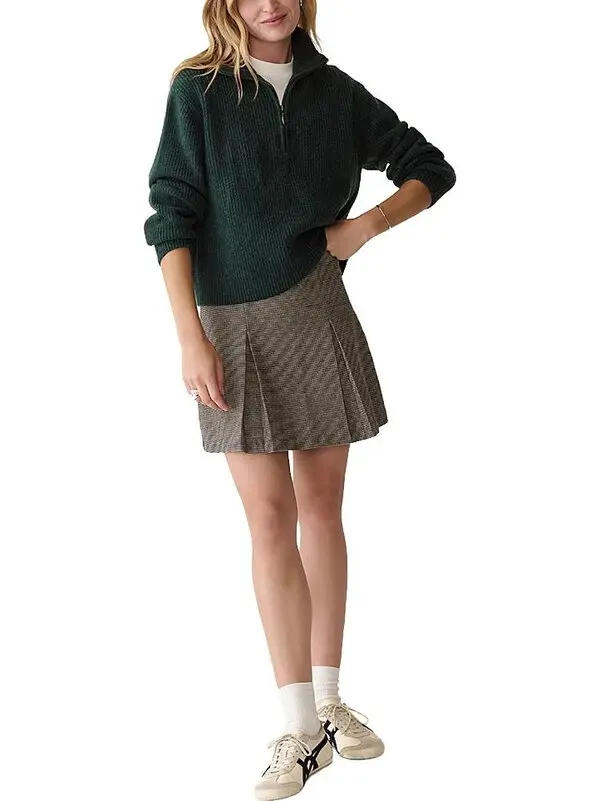 Marine Layer Chalet Quarter Zip Sweater - Pine