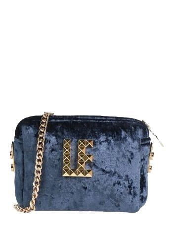 LA FILLE DES FLEURS Cross-body Bag Textile Fibers - Navy