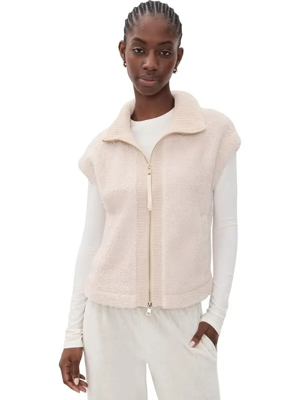 Varley Dominic Sherpa Gilet - Sandshell