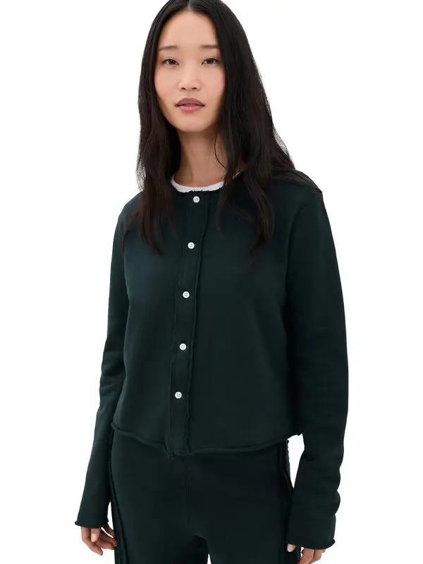 Frank & Eileen Jackie Sweatshirt Cardigan - Pine