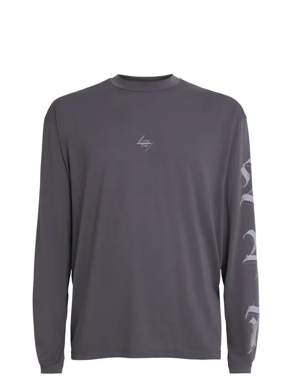 REPRESENT 247 Mesh Noble Long-sleeve T-shirt - Grey