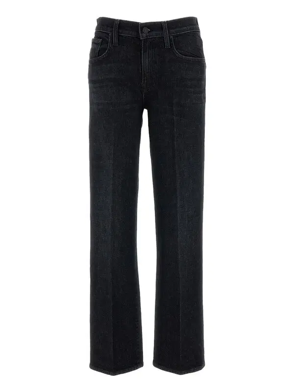 MOTHER Jeans The Mid Rise Rambler Zip Sneak - Blu