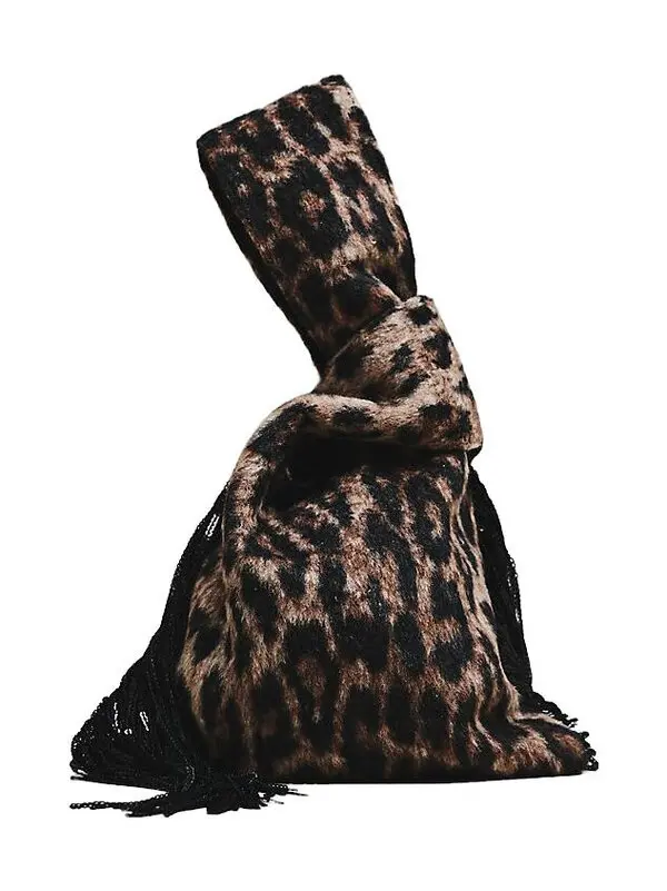 Anthropologie Sister New York Elsie Frged Bag - Leopard