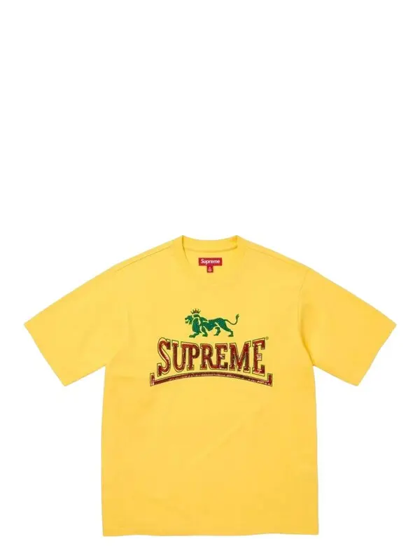Supreme Fw26 Milan Sequin S/s T-shirt - Yellow