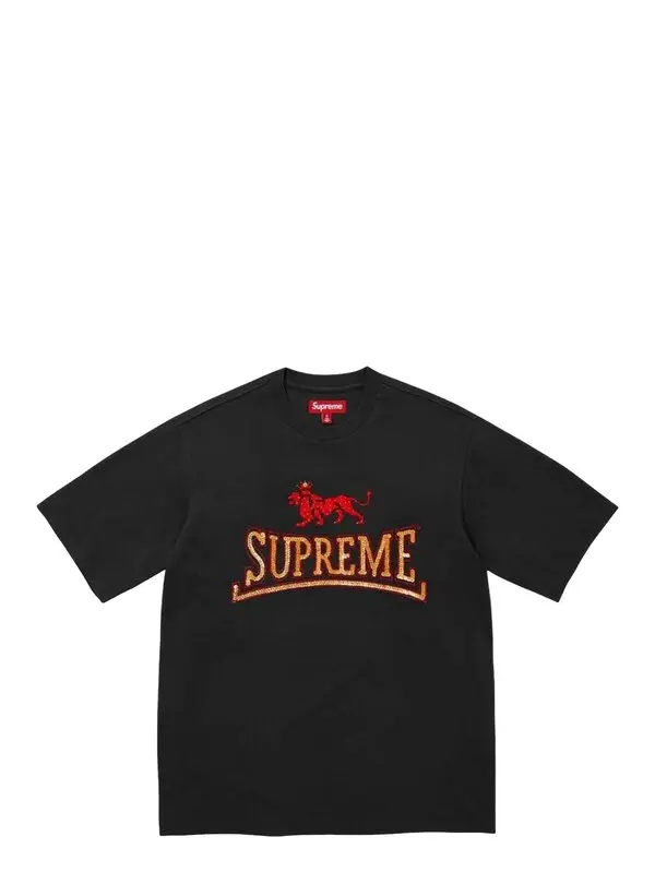 Supreme Fw26 Milan Sequin S/s T-shirt - Black