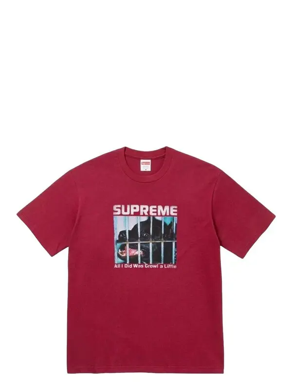 Supreme Fw26 Growl T-shirt - Cardinal