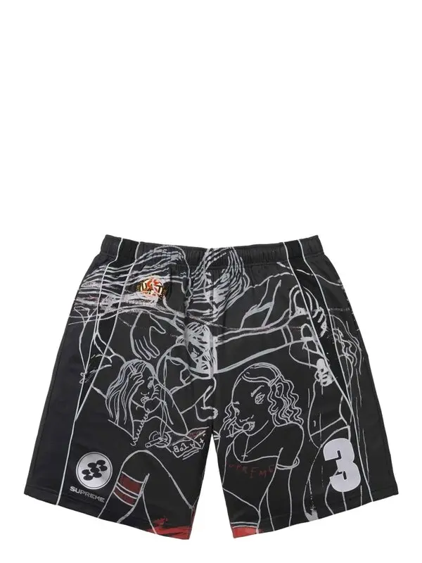 Supreme Fw26 X Rita Ackermann Soccer Short - Black