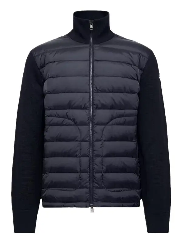Moncler Padded Cardigan - Navy