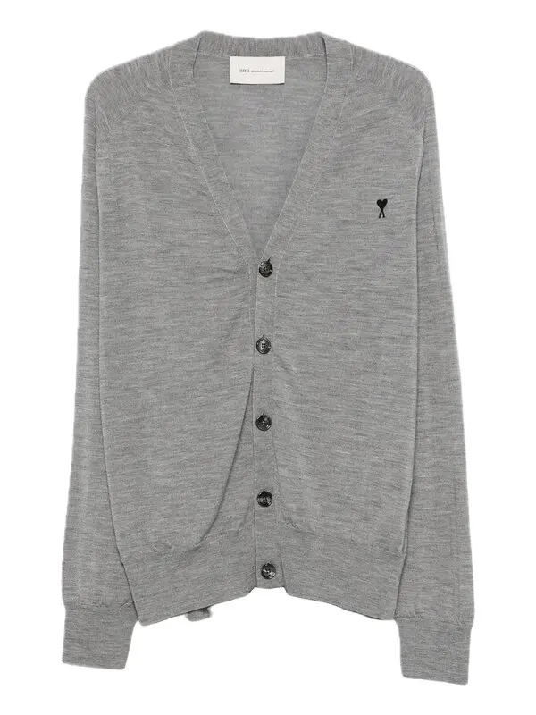 AMI Paris Cardigan - Grey