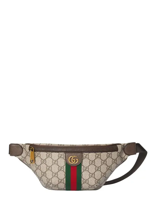 Gucci Ophidia Small Belt Bag 'beige Brown - Beige/brown