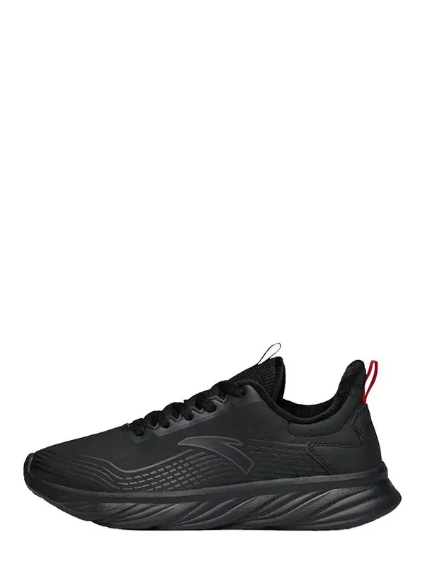 ANTA Run Collection Fleeced 'black Red - Black/red