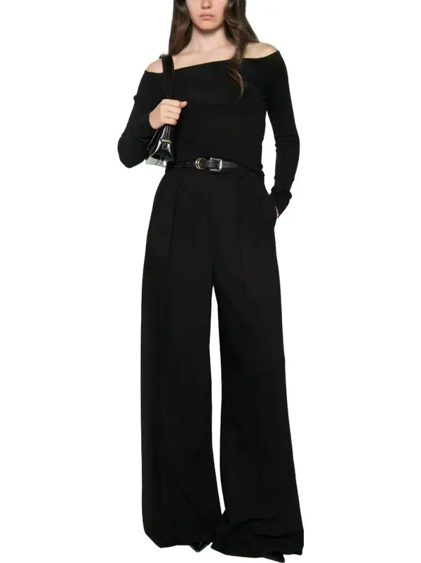 Eric Bompard Seamless Bardot T-shirt - Black