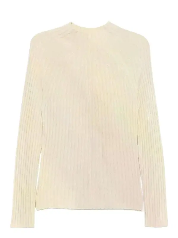 Eric Bompard Ribbed High-neck Sweater - Neutrals