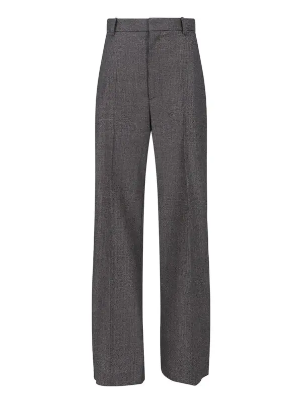 Phoebe Philo Tailored Pants With Zip - Gray