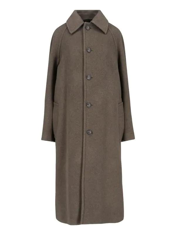 Phoebe Philo Cashmere And Wool Coat - Brown