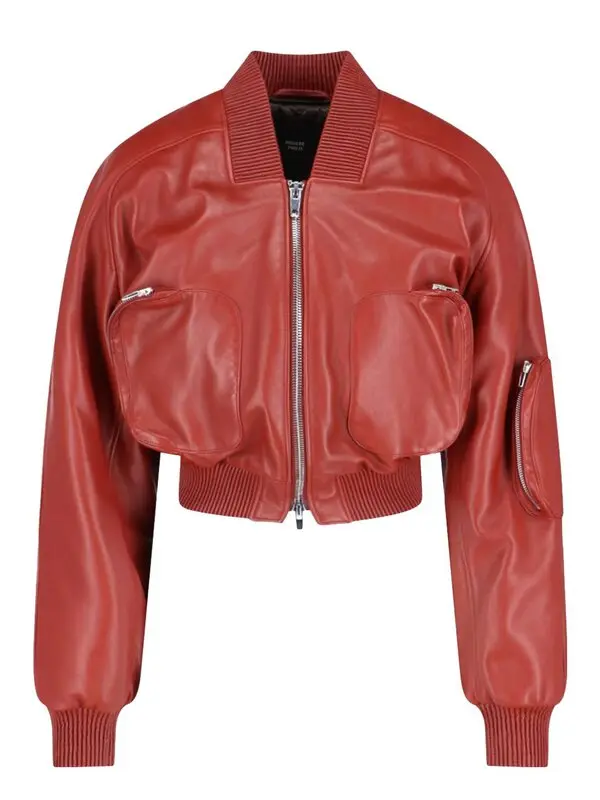 Phoebe Philo Pocket" Bomber Jacket - Red