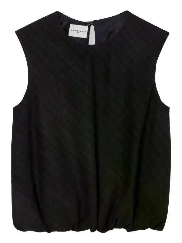 Claudie Pierlot Short Blouson Top - Black