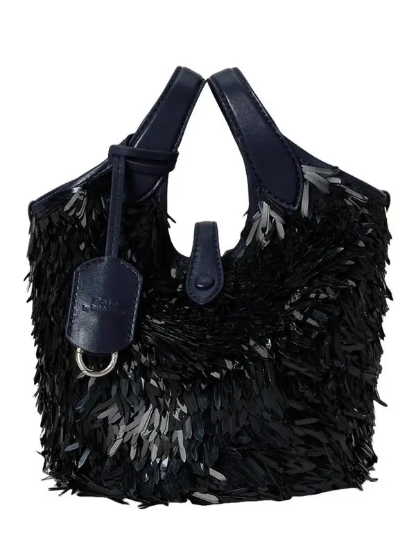 Polo Ralph Lauren Polo Play Mini Spike Sequins Crossbody Bag - Deep Iris