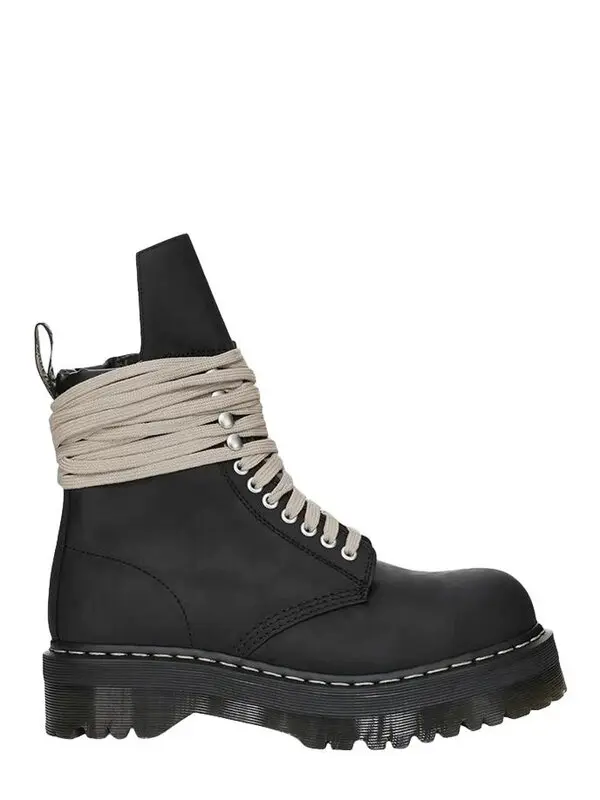 Rick Owens Dr. Martens X Quad Sole Steel Toe Boot - Black