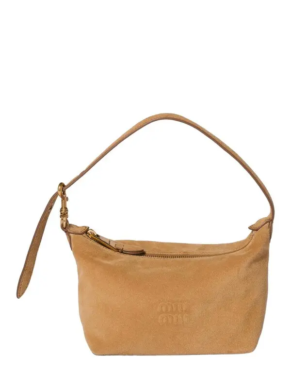 Miu Miu Spirit Suede Pouch - Cinnamon