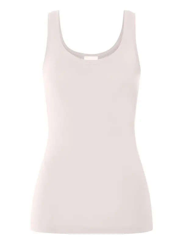 Hanro Touch Feeling Round Neck Tank Top - Honeydew