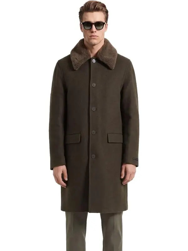 Rudsak Nico Wool Coat - Olive