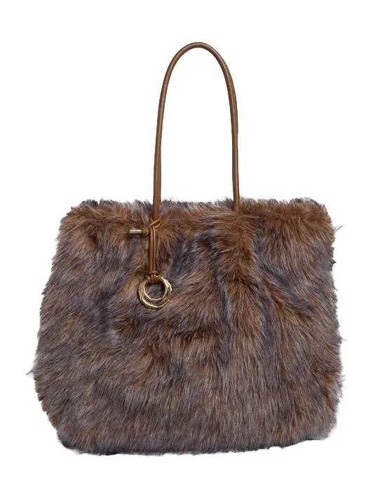 Dolce Vita Noor Faux Fur Tote - Multi