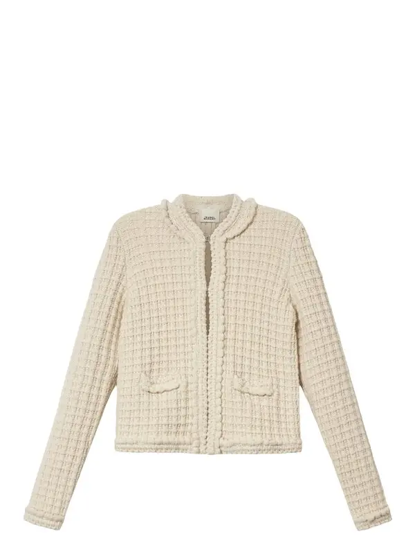 Isabel Marant Étoile Hortense Waffle Knit Cardigan - Beige