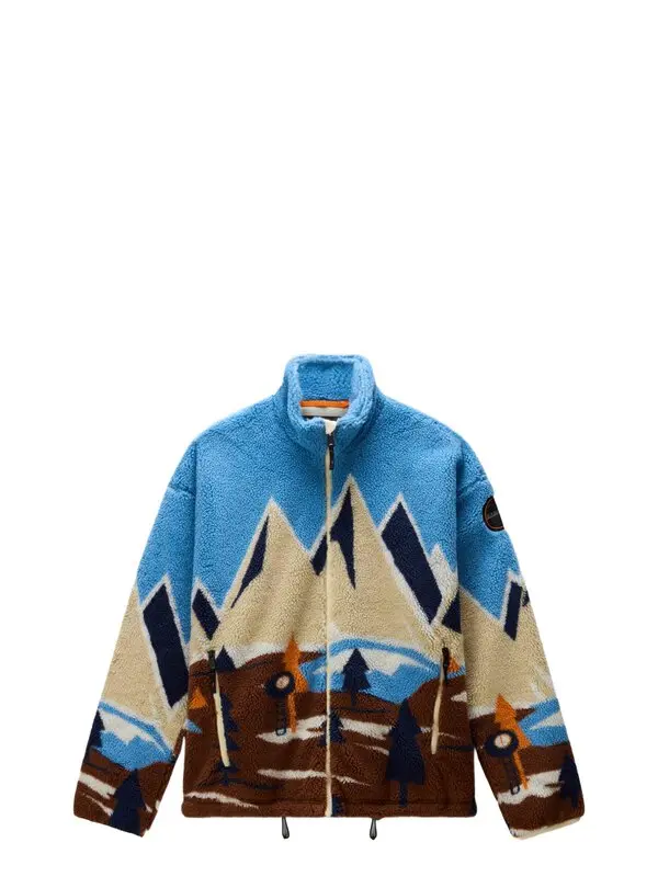 NAPAPIJRI Full Zip Sweatshirt - Blue
