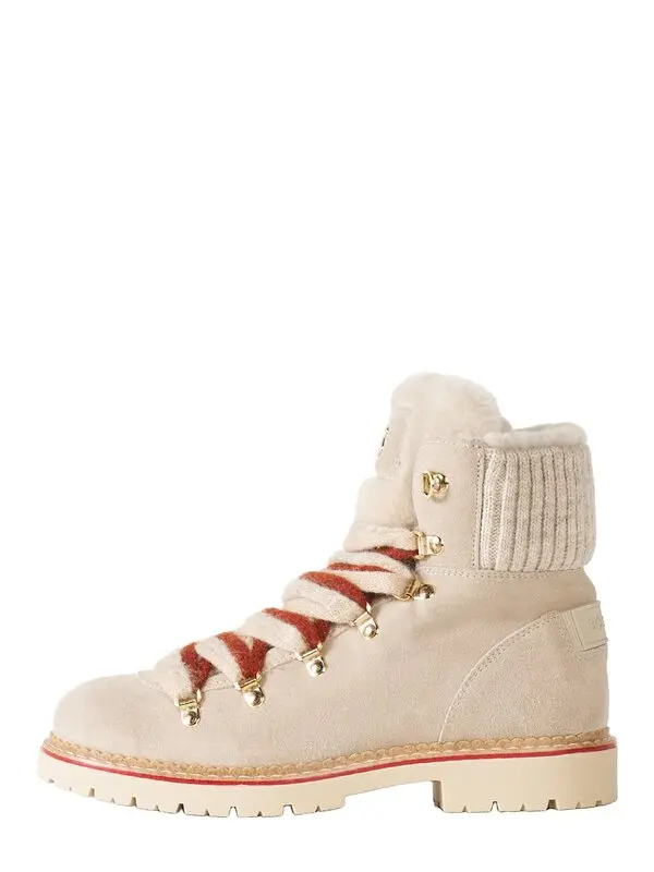 Bogner Andermatt Lace-up Boots With Spikes - Beige