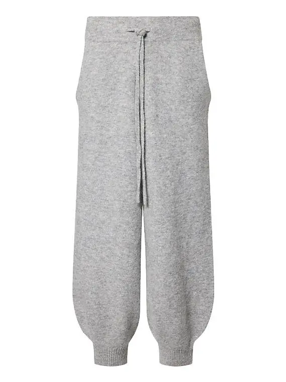 SEVENTH Alpaca Wool-blend Knit Cuff Trousers - Cloud