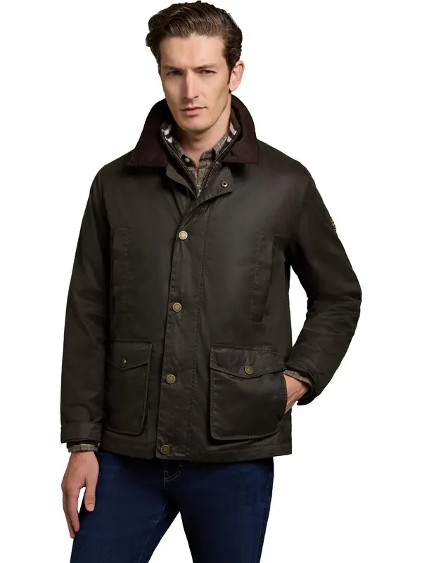 Holland Cooper Classic Wax Jacket Wax - Moss