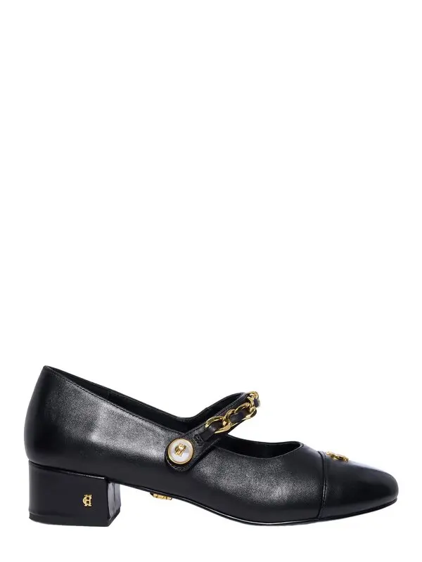 Holland Cooper Pearl Ballet Mid Heel - Black