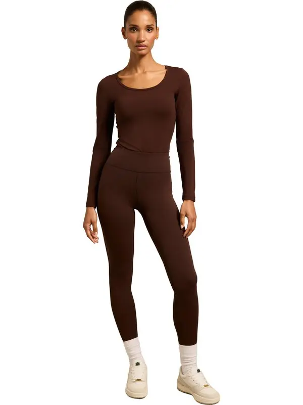 Holland Cooper Supersoft Contour Legging - Walnut