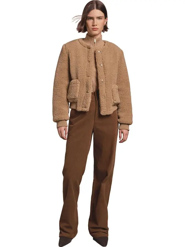 Holland Cooper Teddy Bomber Jacket - Tan
