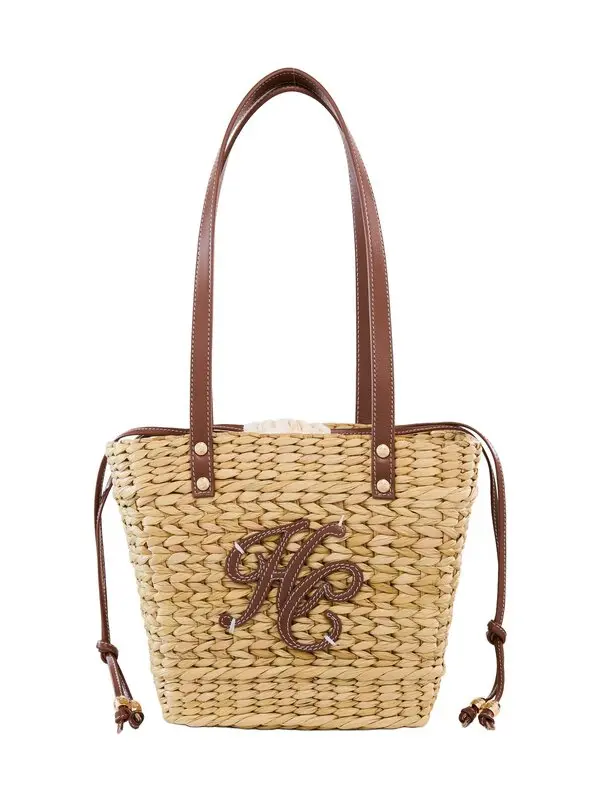 Holland Cooper Amalfi Mini Basket Bag Natural - Tan