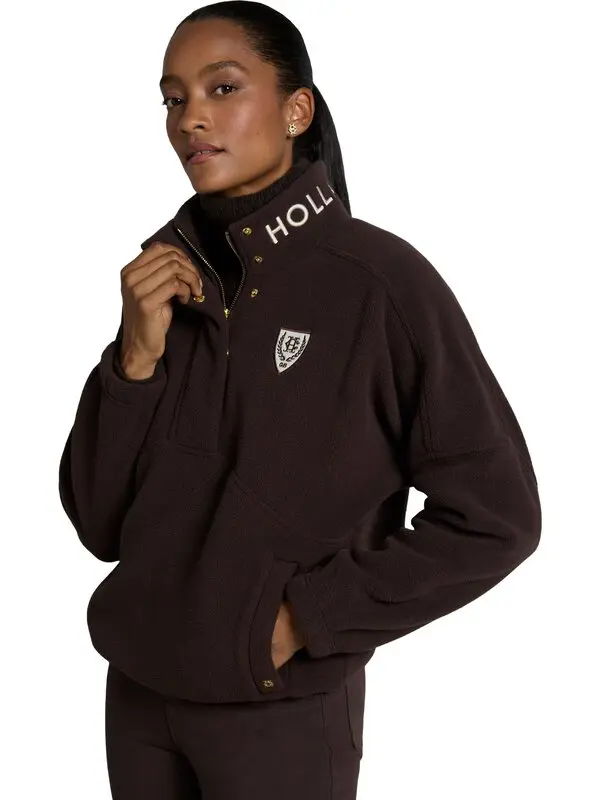 Holland Cooper Cranborne Over Head Fleece - Walnut