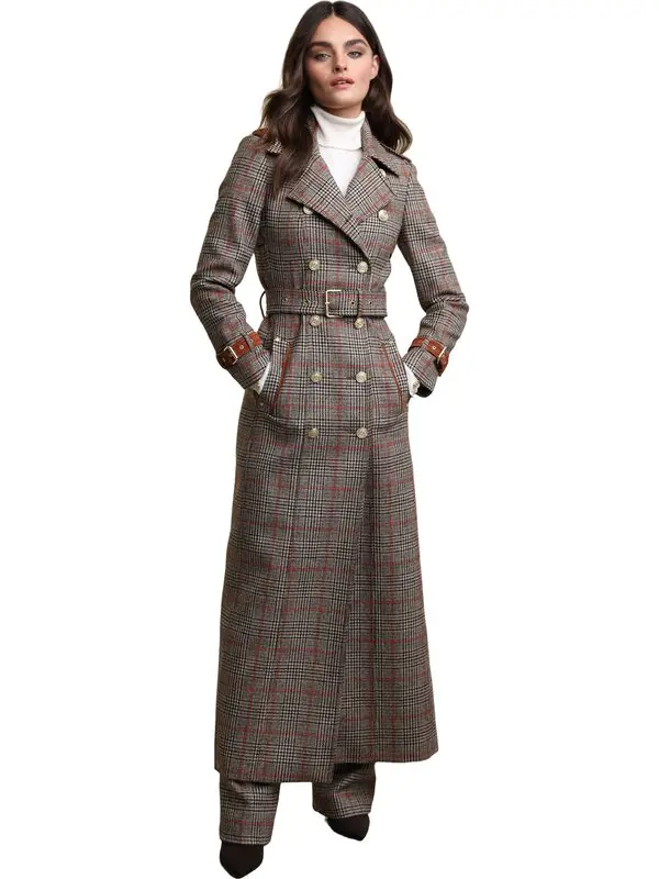 Holland Cooper Full Length Marlborough Trench Coat Windsor - Orange