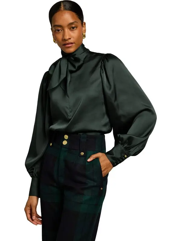 Holland Cooper Ariella Blouse - Emerald
