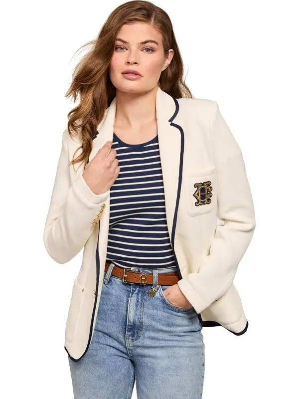 Holland Cooper Henley Blazer - Cream