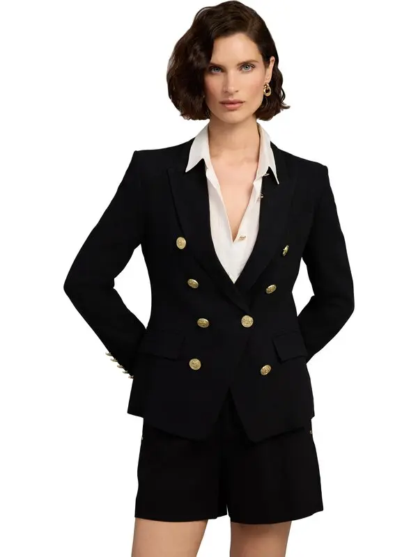 Holland Cooper Knightsbridge Blazer Linen - Black