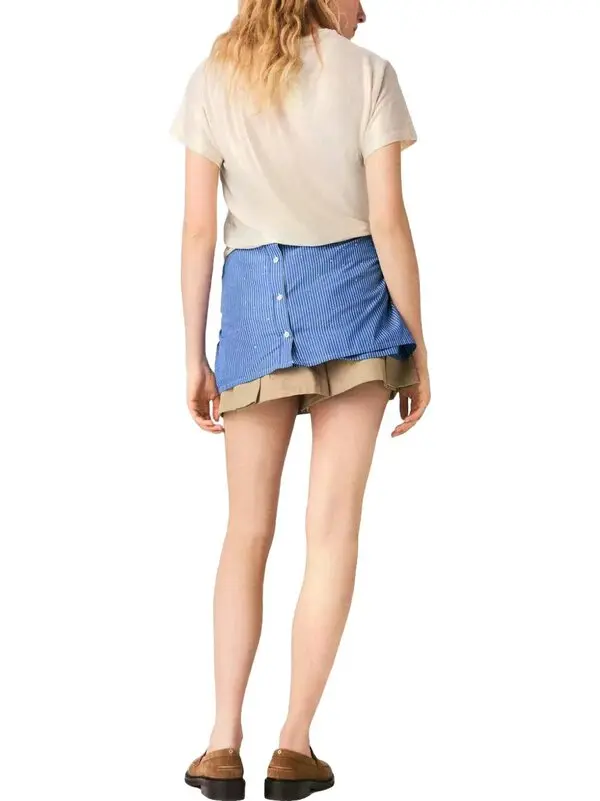 Maje Lamé T-shirt - Neutrals