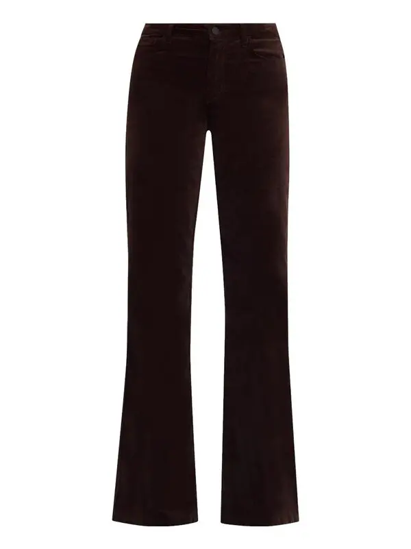 L'AGENCE Scottie Velvet Bootcut Pants - Dark Java