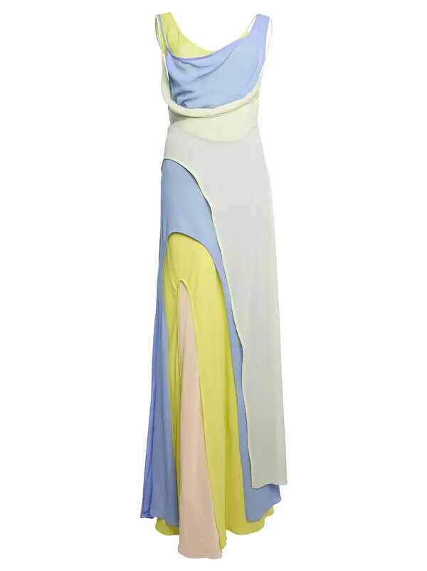 Christopher Esber Glacis Twisted Silk Maxi Dress - Multi